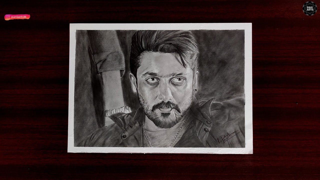 Anjaan Suriya Pencil drawing | #pencildrawing #suriya - YouTube