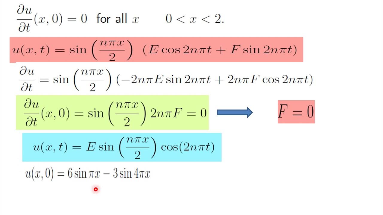Partial Differential Equation 1 (Separation Of Variables- Fourier ...