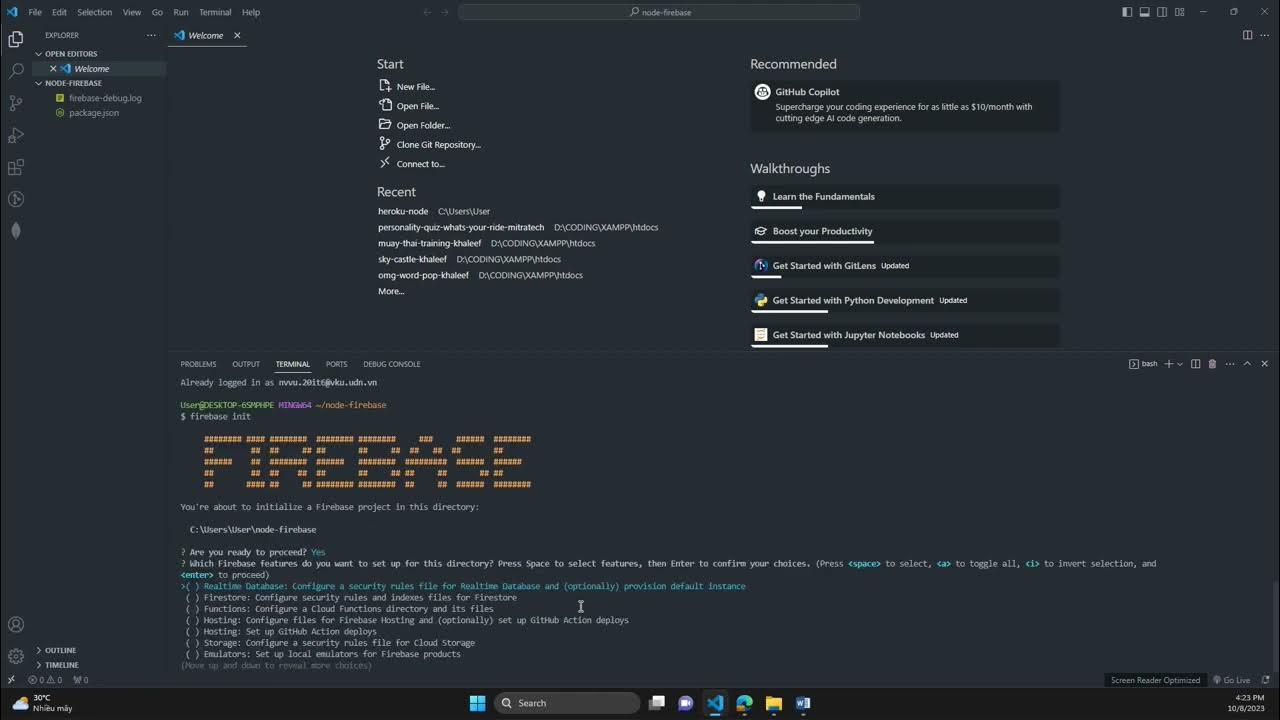 Deploy NodeJS Express Application to Firebase as Function. - YouTube