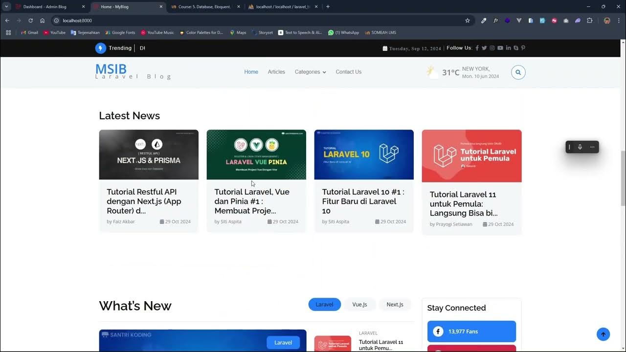 Laravel Blog - Laravel AJAX - YouTube