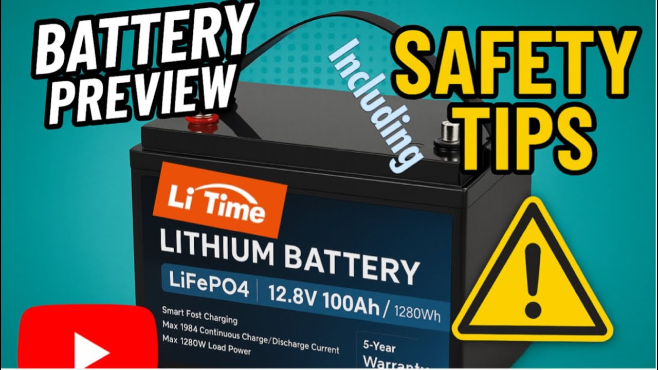 Li Time 12V 100Ah LifePO4 Trolling Battery Preview + Must Know Safety ...