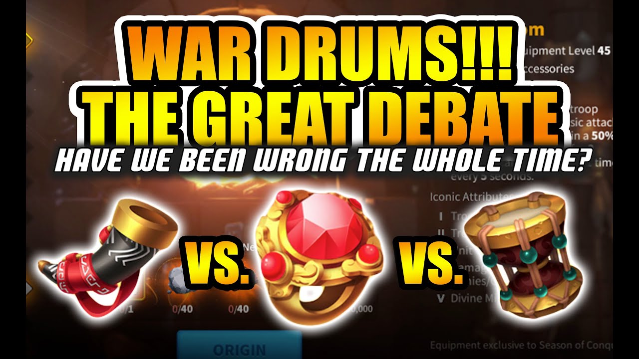 Must See! War Drums and How We Might Have Been Wrong All Along - Rise of Kingdoms - YouTube