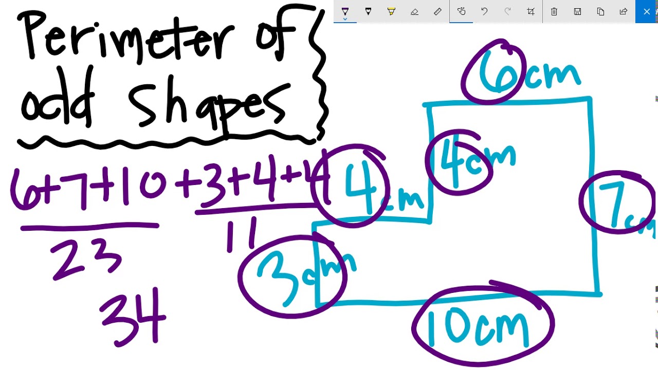 Perimeter of Odd Shapes - YouTube
