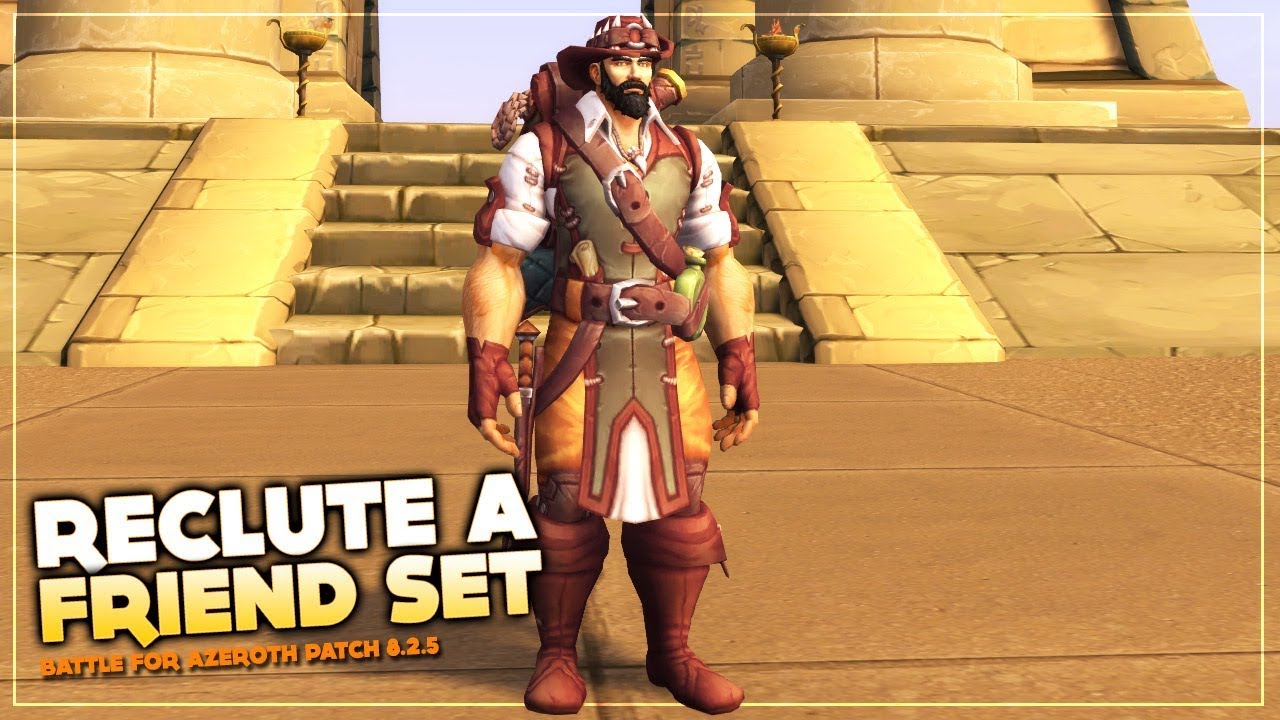 Recruit a Friend Patch 8.2.5 Set + Backpack - YouTube