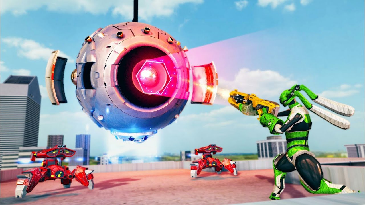 US Bunny Robot Shooting Game | Chari Games - YouTube