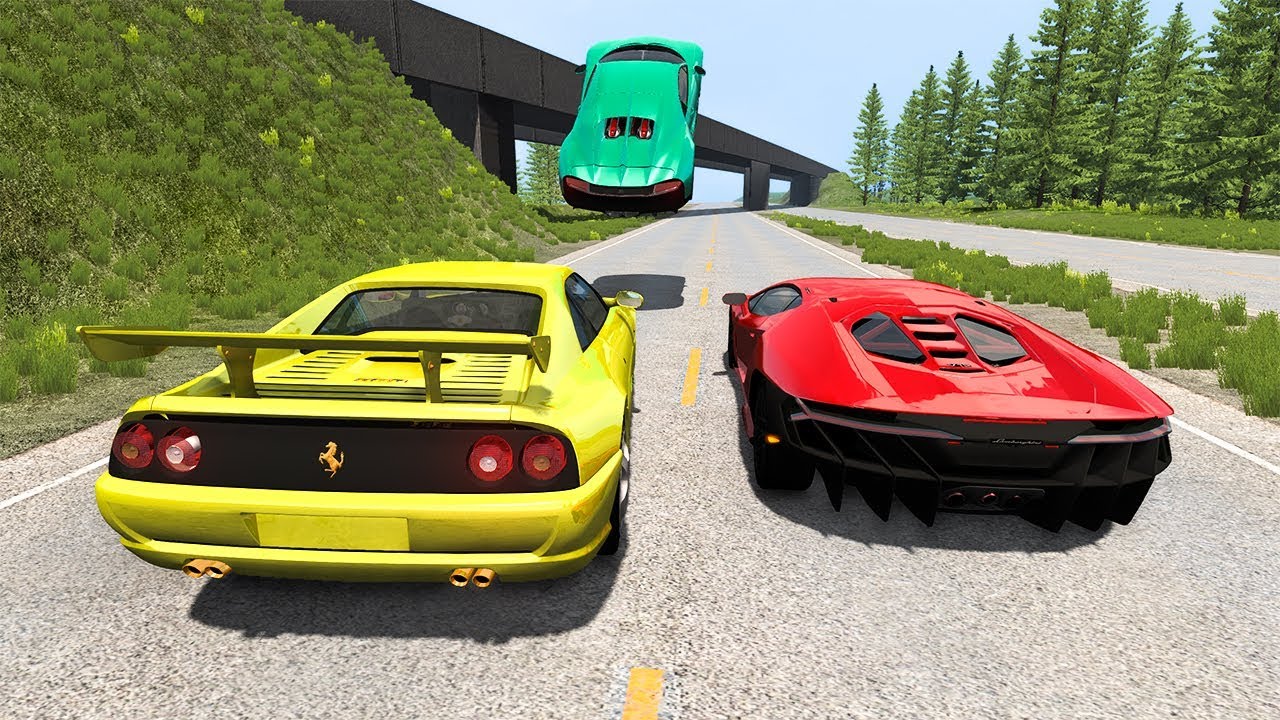 Street Racing Crashes #9 - BeamNG DRIVE | SmashChan - YouTube