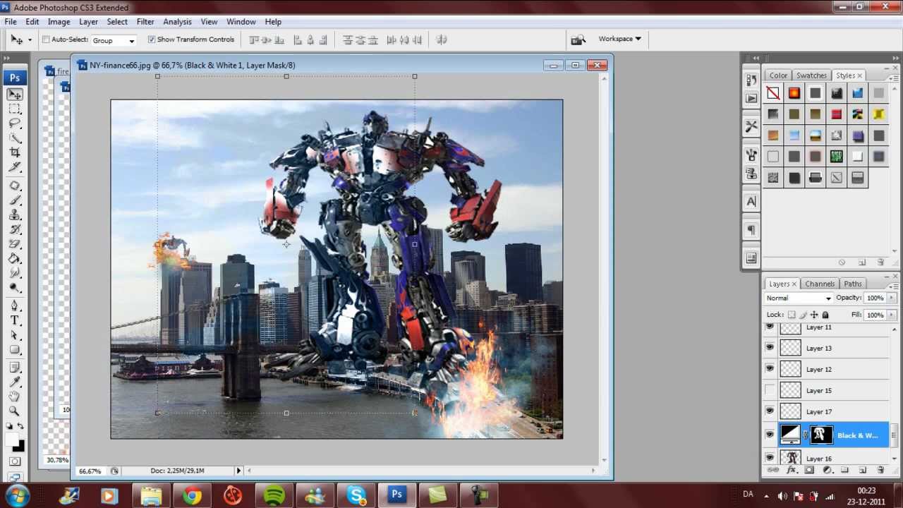 Photoshop | Transformers | SpeedArt - YouTube