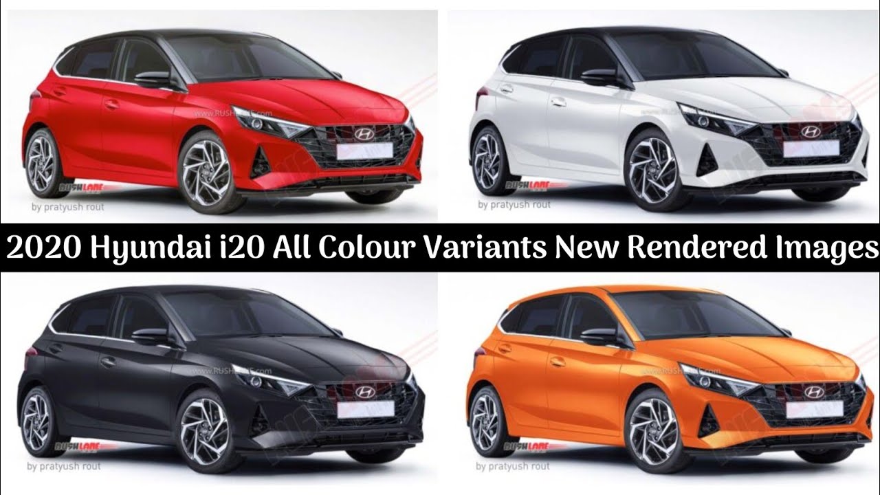 2020 Hyundai i20 All Colour Variants New Render Images | All Details ...