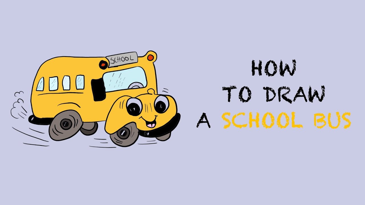 HOW TO DRAW A CUTE SCHOOL BUS|| JAK NARYSOWAĆ AUTOBUS - YouTube