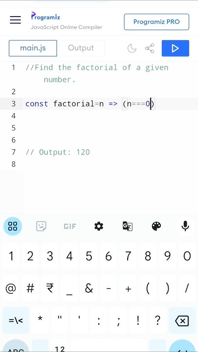 😲 2-Line JavaScript Code to Find Factorial! 🚀 | You Won’t Believe How ...