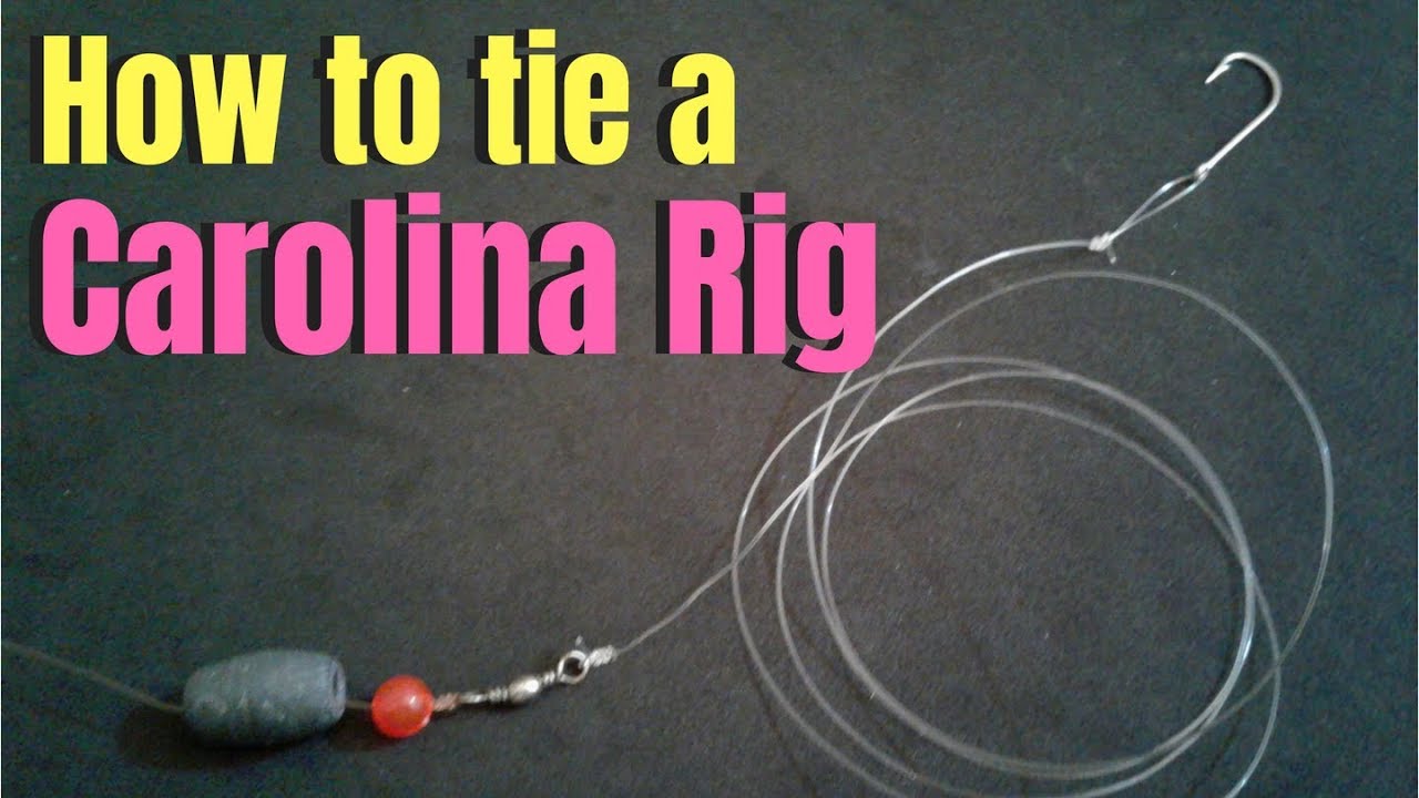 How to tie a Carolina Rig - YouTube