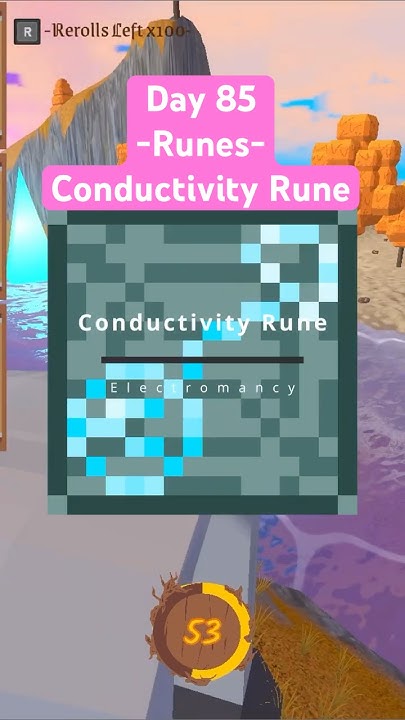 Day 85 - Runes - Conductivity Rune #roguelike #gaming #gamedev #indiegame #wizard #gamedesign # ...