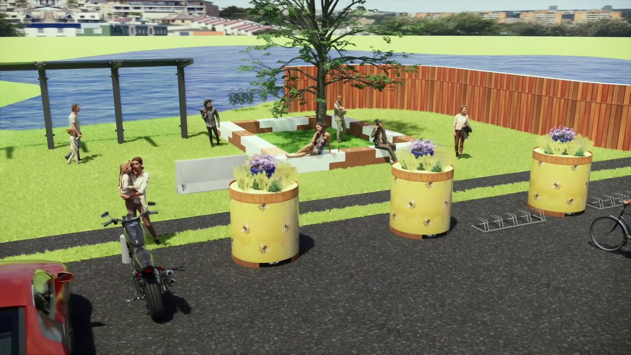 Zhelt human defense urban barrier design study - YouTube