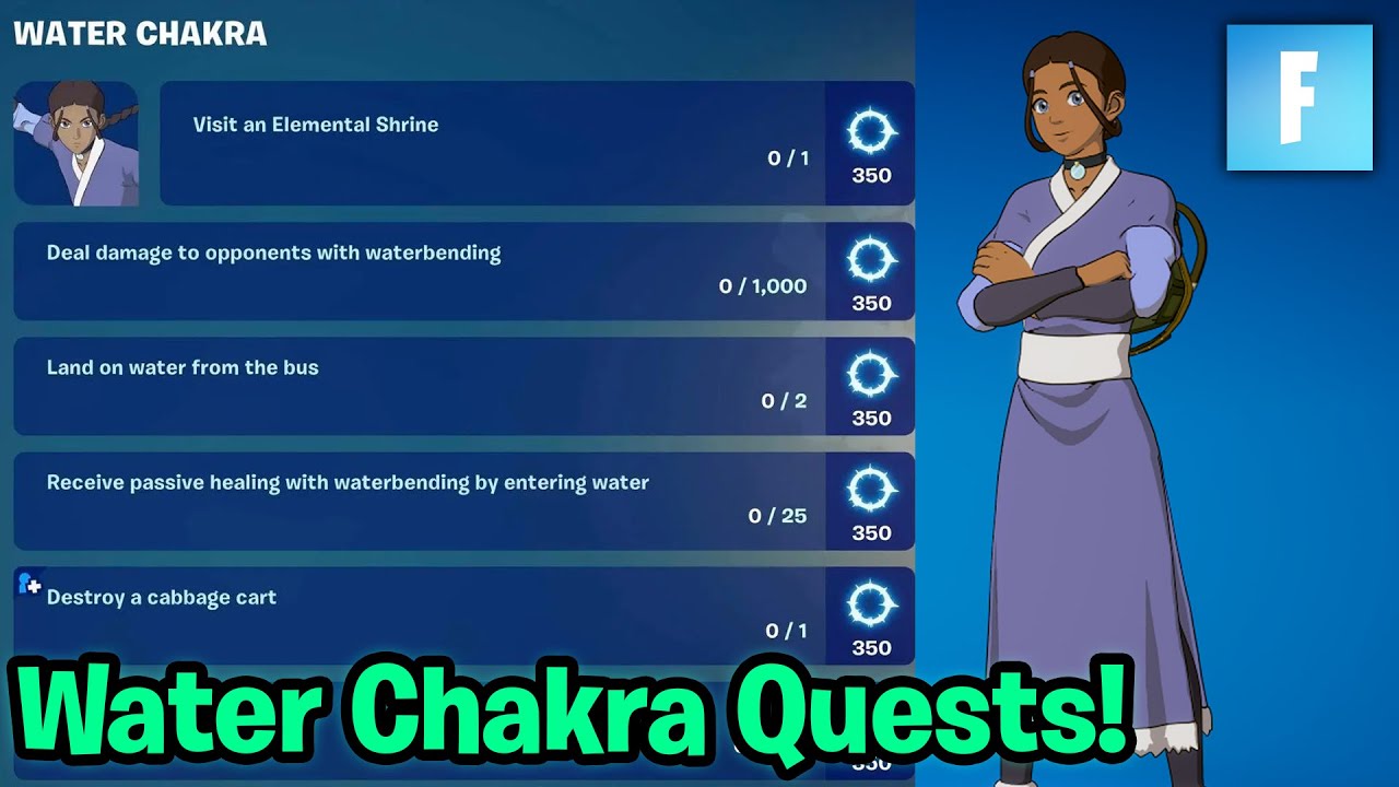 Fortnite: Avatar Elements Event | Water Chakra Quests! - YouTube