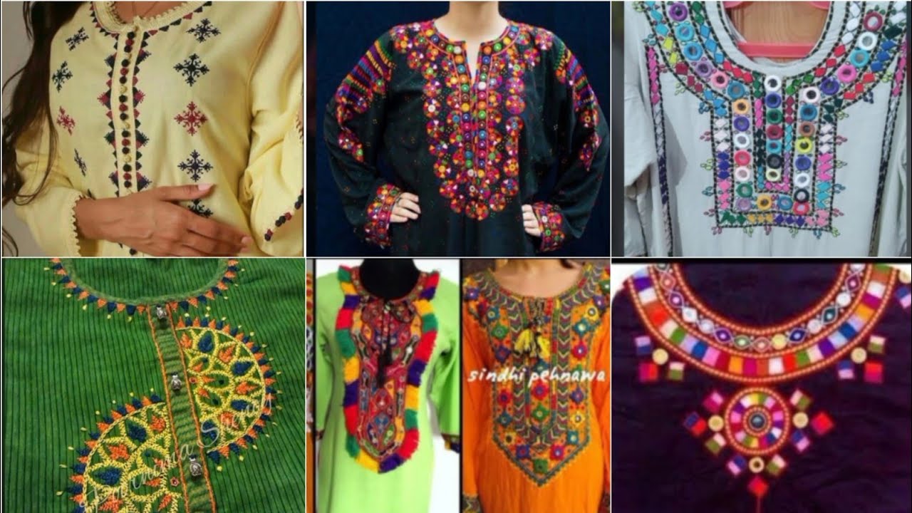 Mirror work with traditional sindhi balochi gujarati & indian hand ...