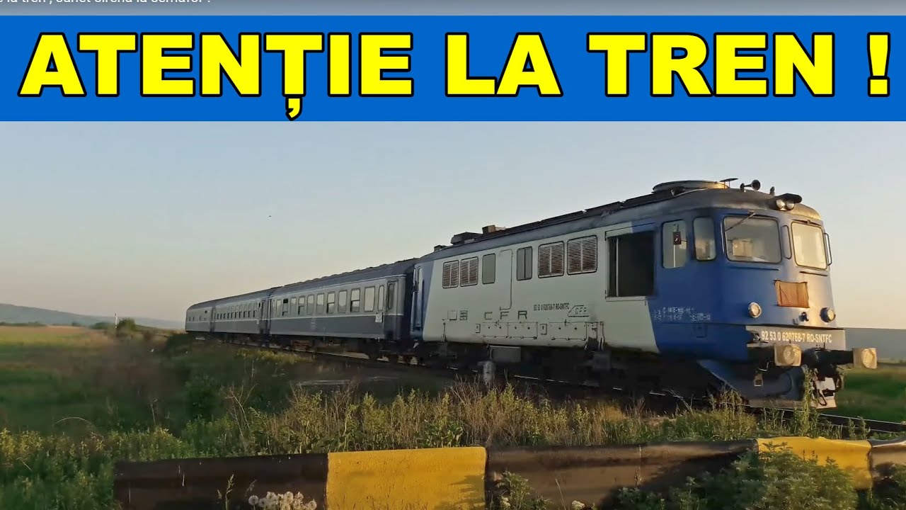 Atentie la tren , sunet sirena la semafor ! - YouTube