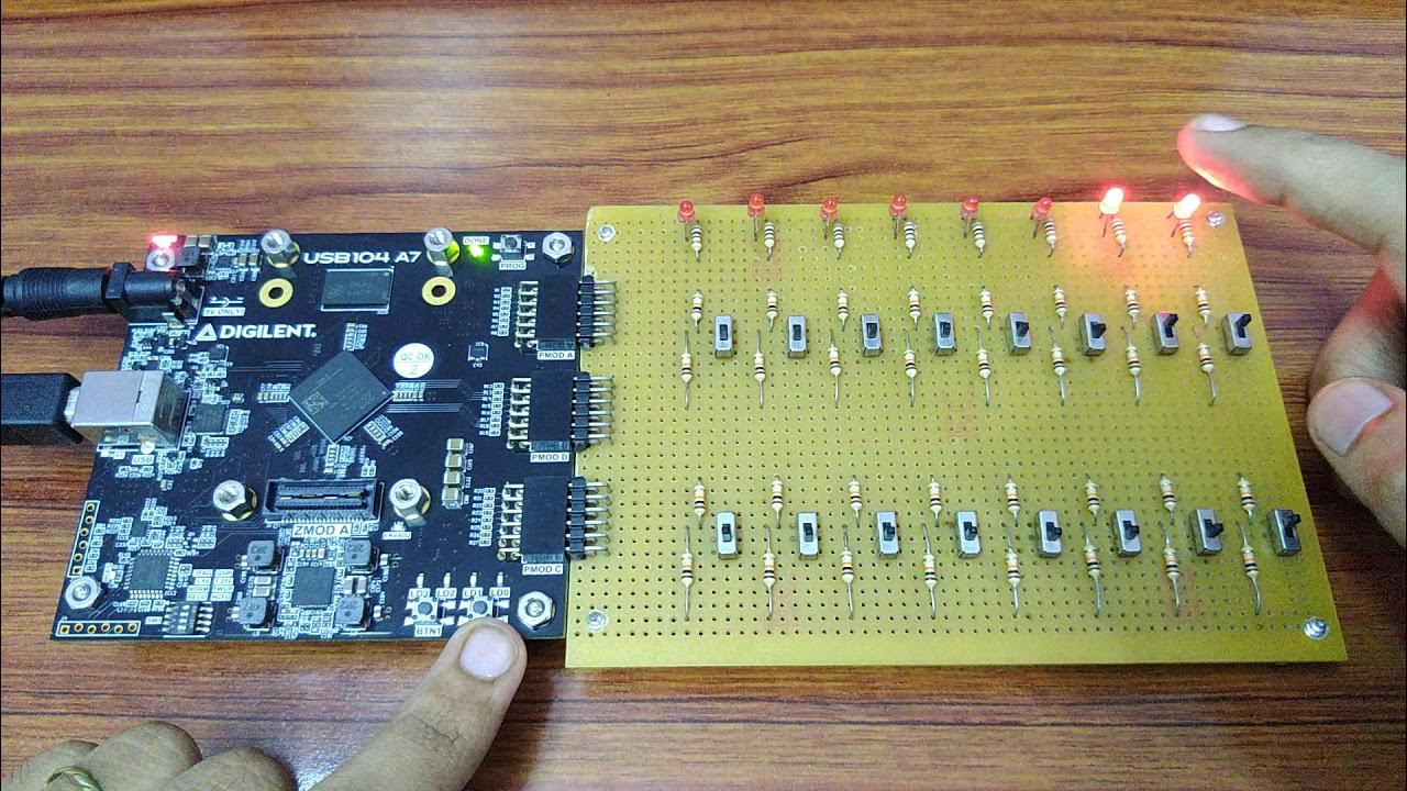 Shift Register implemented on FPGA - YouTube