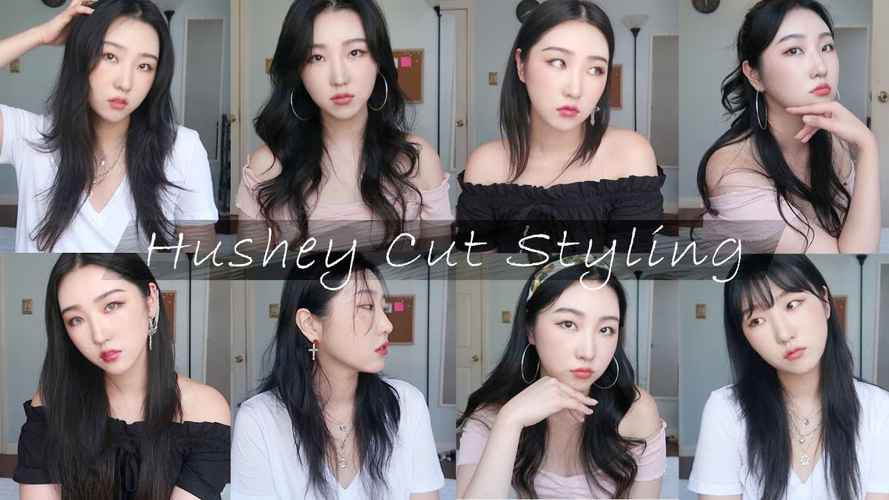 쉽고 간단한 긴머리 허쉬컷 스타일링법 8가지🌈 판고데기봉고데기젖은머리 허쉬 Youtube