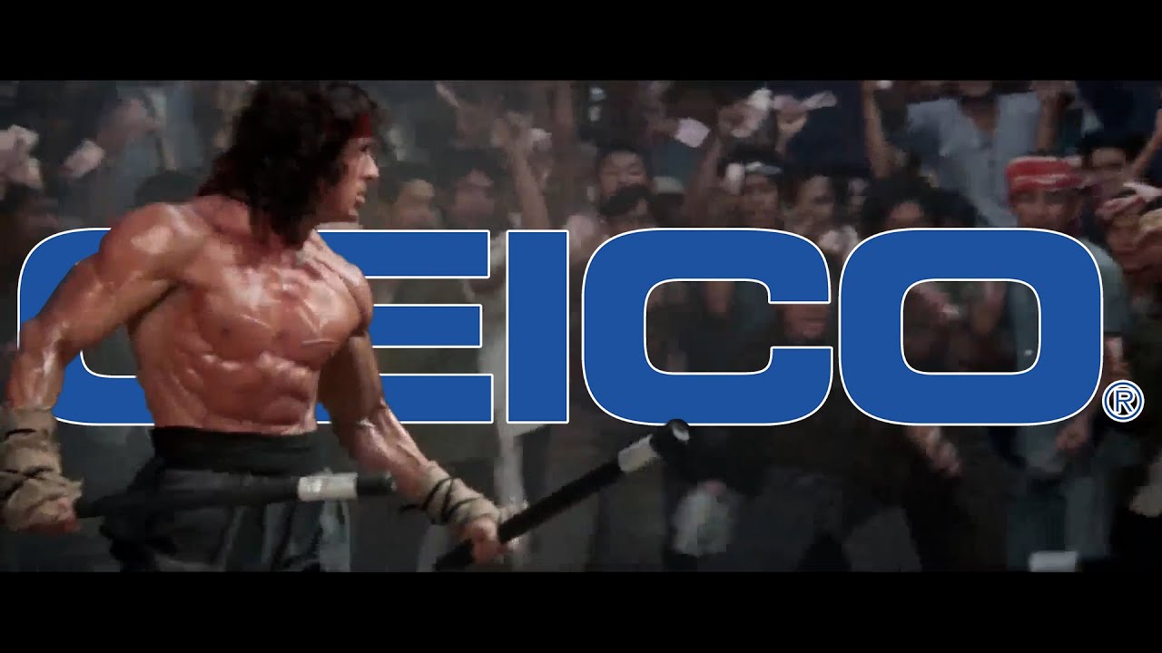 GEICO Commercial: "Rambo Stick Fight" - YouTube
