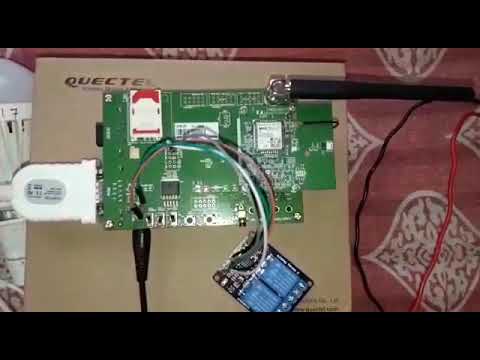 Home automation using quectel M66 GSM modem - YouTube