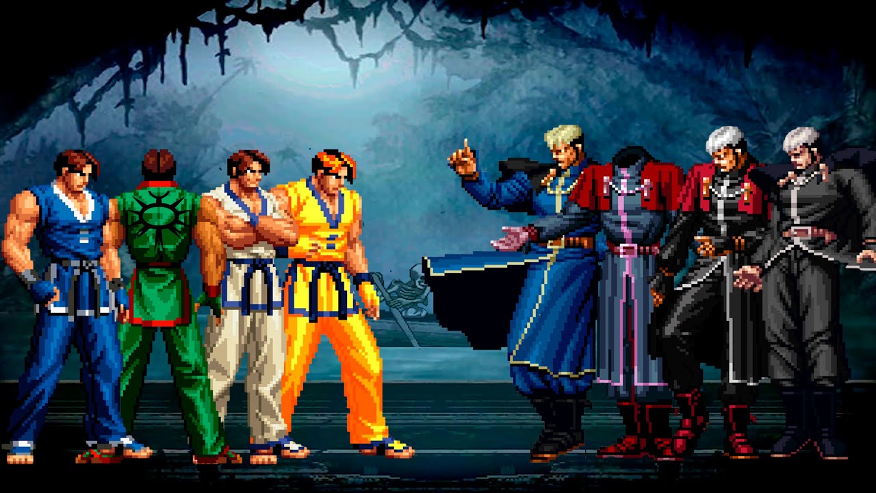 [KOF Mugen] Kim Kaphwan Team vs Goenitz Team - YouTube