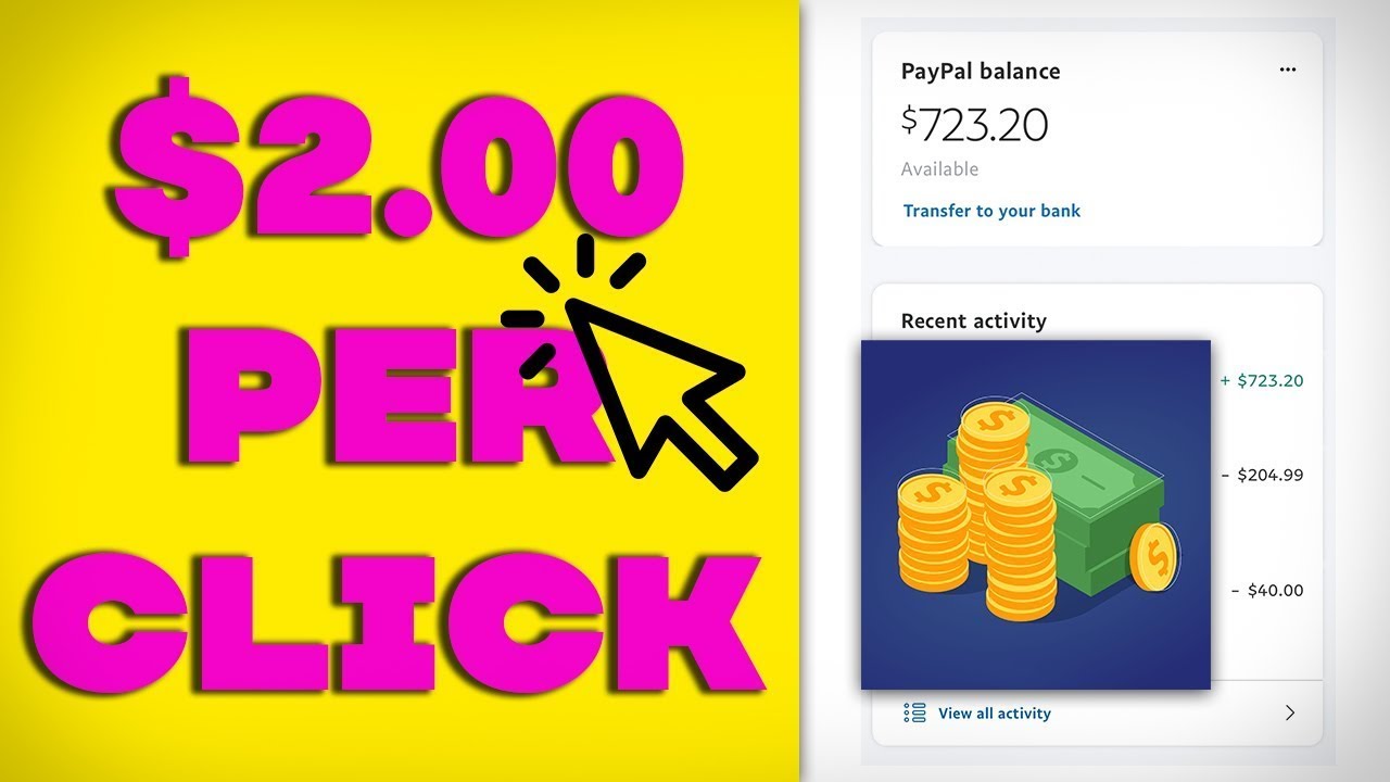 Get Paid To Click On Websites $2 00 Per Click Make Money Online - YouTube