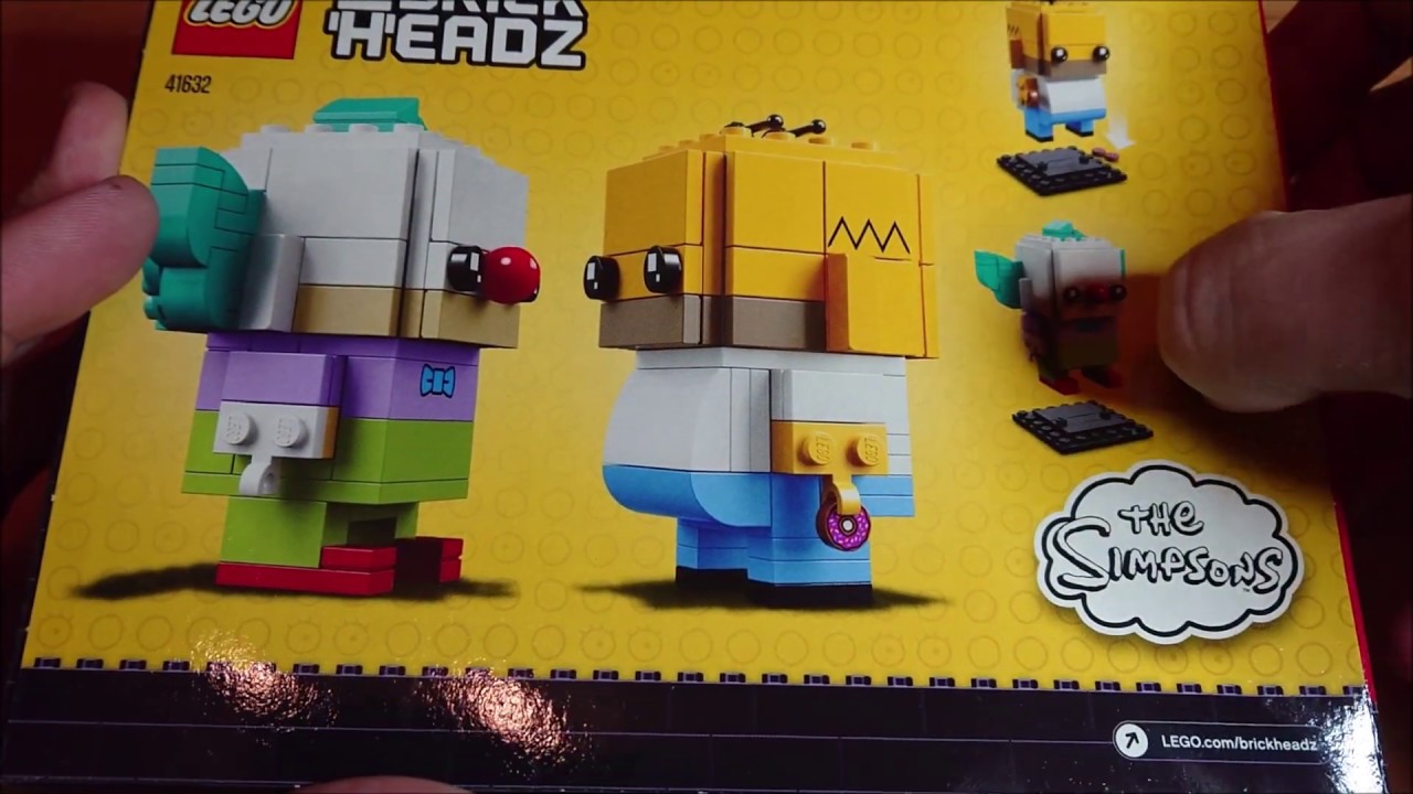 Lego Brickheadz 41632 (Homer Simpson und Krusty der Clown) Lego Speed ...