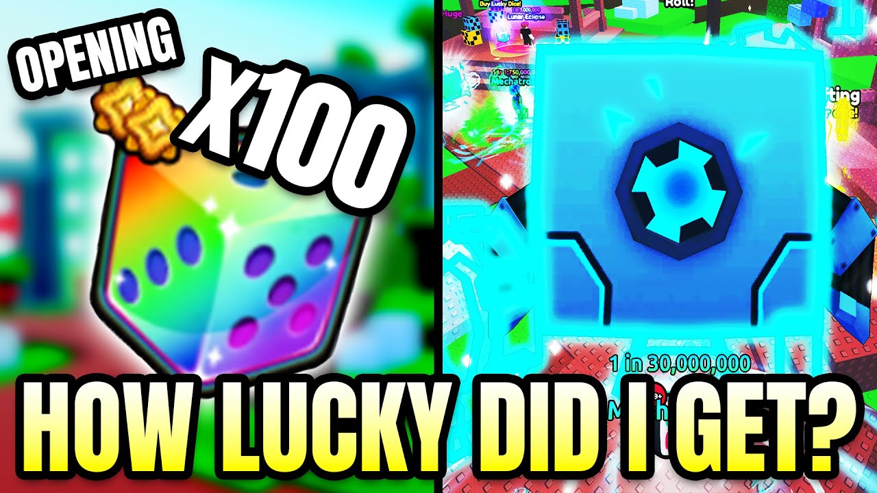 Opening x100 Mega Lucky Dice 2 in Pet Simulator 99 (Roblox) - YouTube