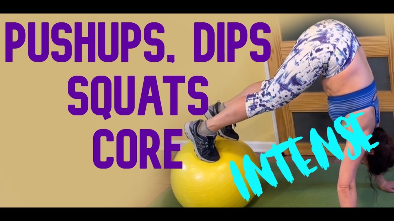 1 Hour Pushups, Dips, Squats, Abs & Core - YouTube