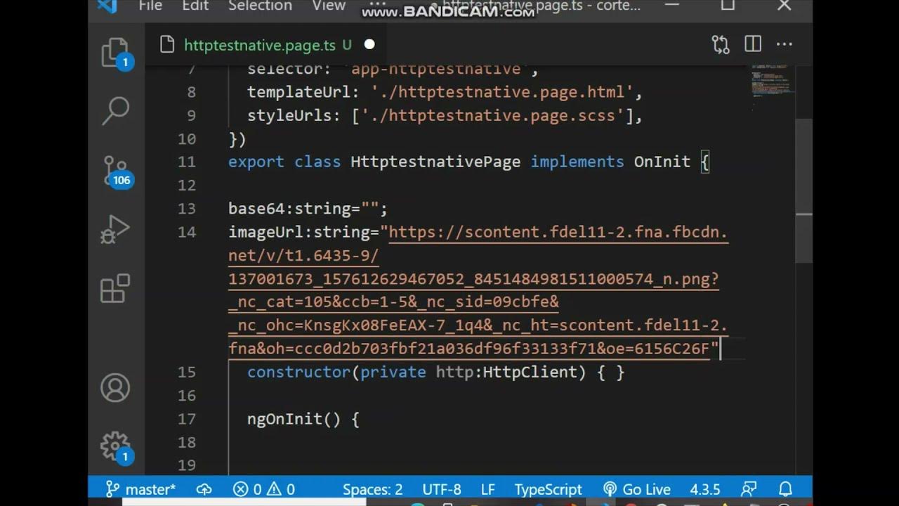 getting base64 string of image with HttpClient plugin in ionic angular app - YouTube