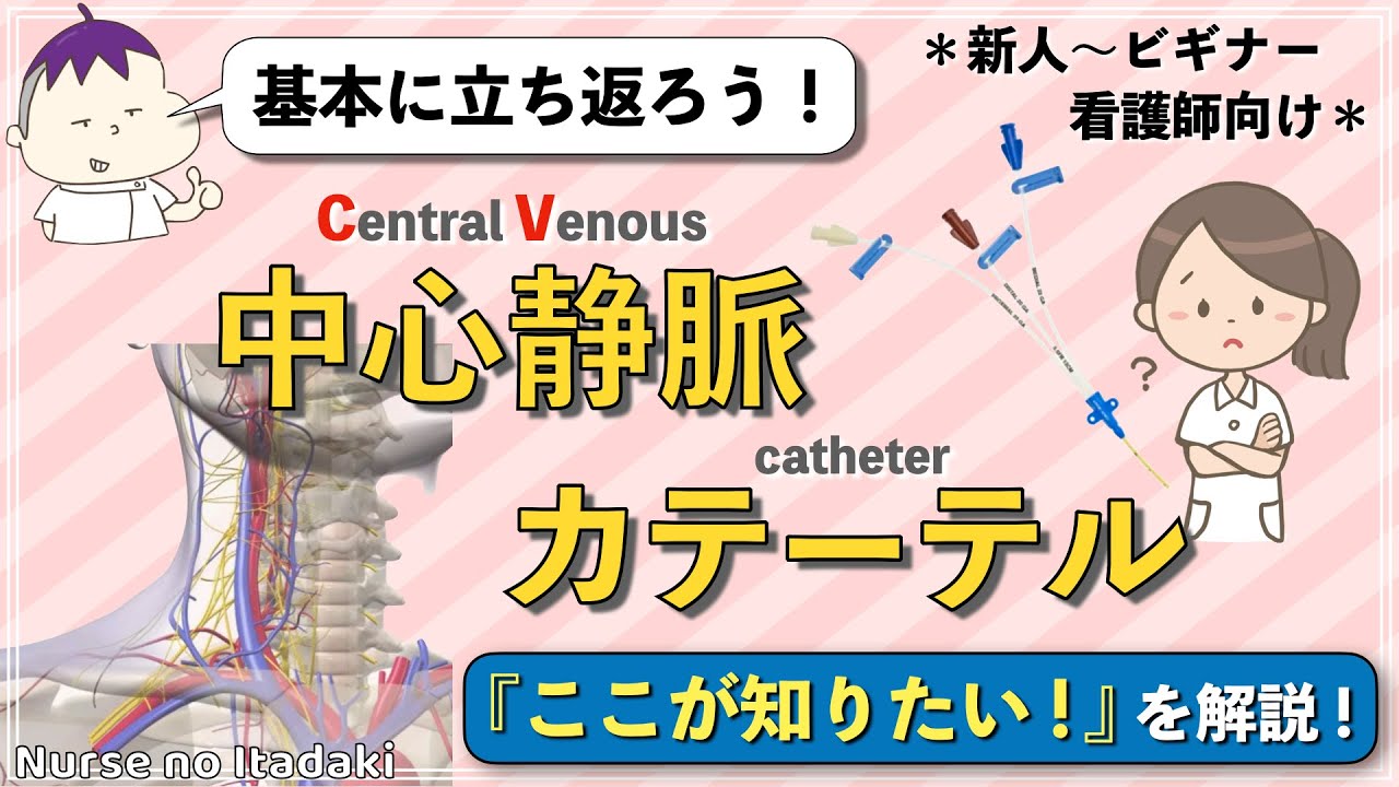 【CVのココが知りたい！】中心静脈カテーテルの基本を解説！ - YouTube