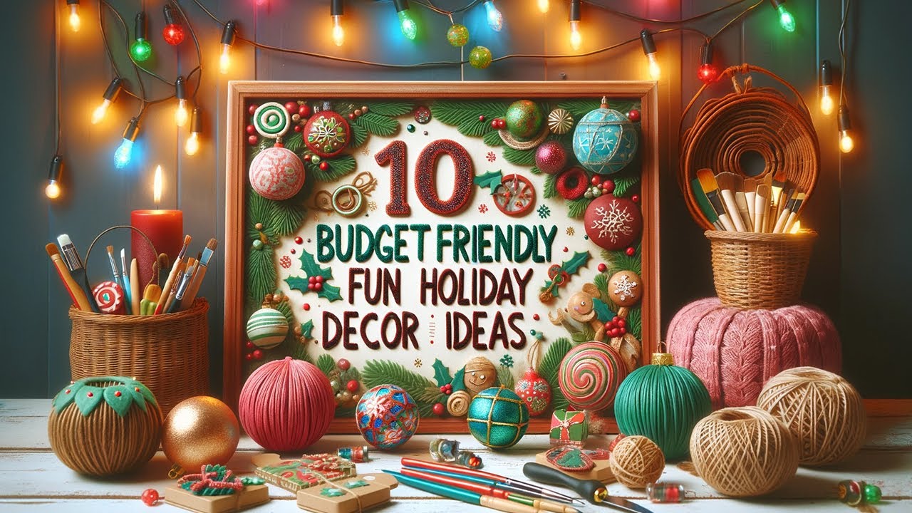 10 Budget Friendly Fun Holiday Decor Ideas - YouTube