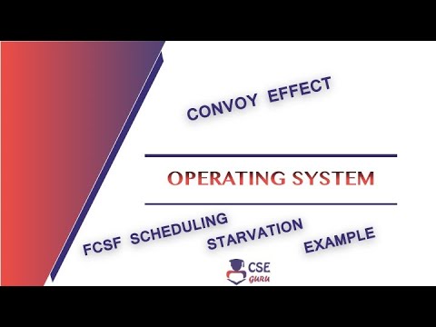 Convoy Effect | FCFS(First Come First Serve) | Process Scheduling | Lec 11 | Operating System ...