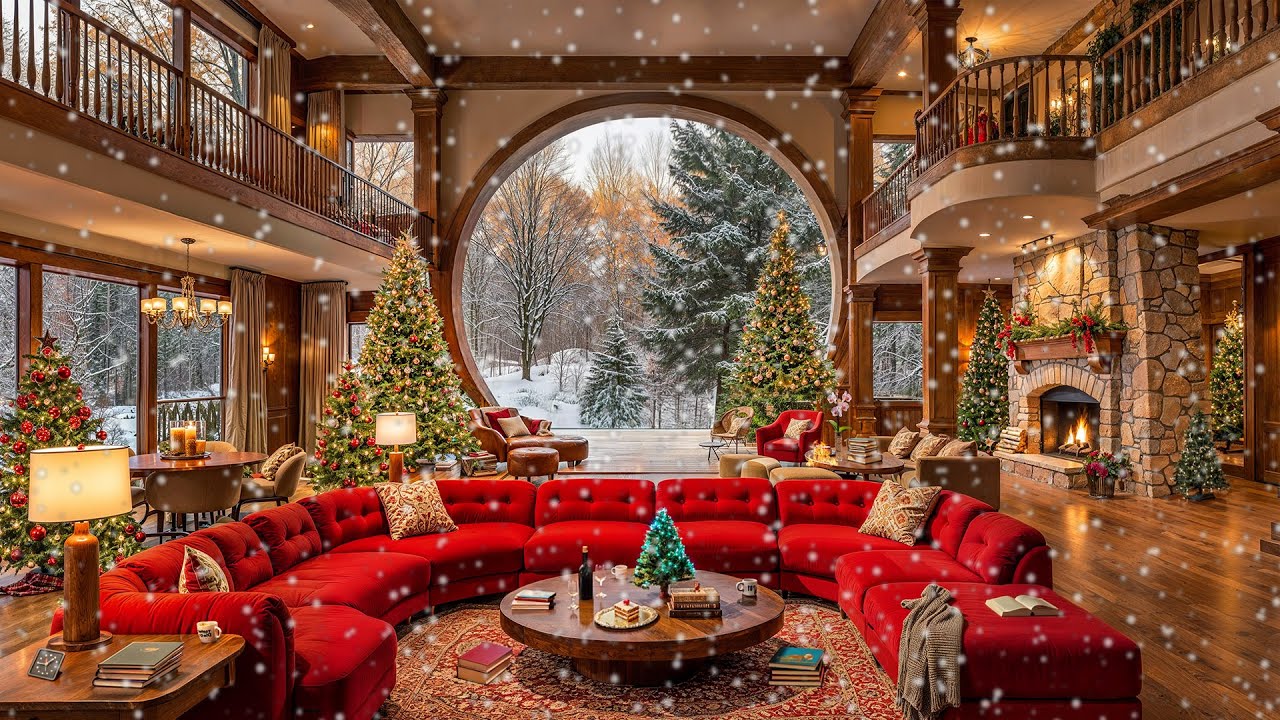 Soothing Christmas Ambience 🌲Instrumental Christmas Music With ...