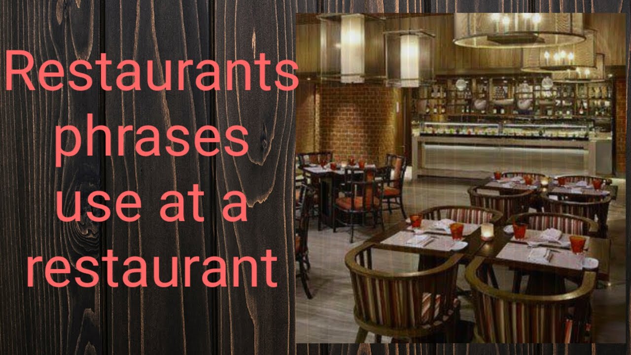 Restaurant Related Phrases YouTube restaurant-related-phrases-youtube