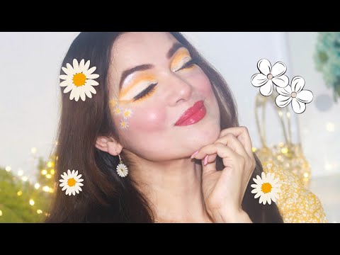 Easy Daisy Flower🌼 Makeup Tutorial - YouTube