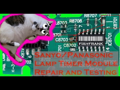 Sanyo/Panasonic Video Projector Lamp Timer Module Repair - YouTube