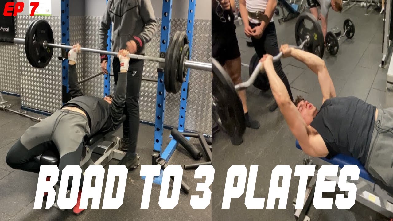 ROAD TO 3 PLATE BENCH EP.7 I 110KG 5X5 - YouTube