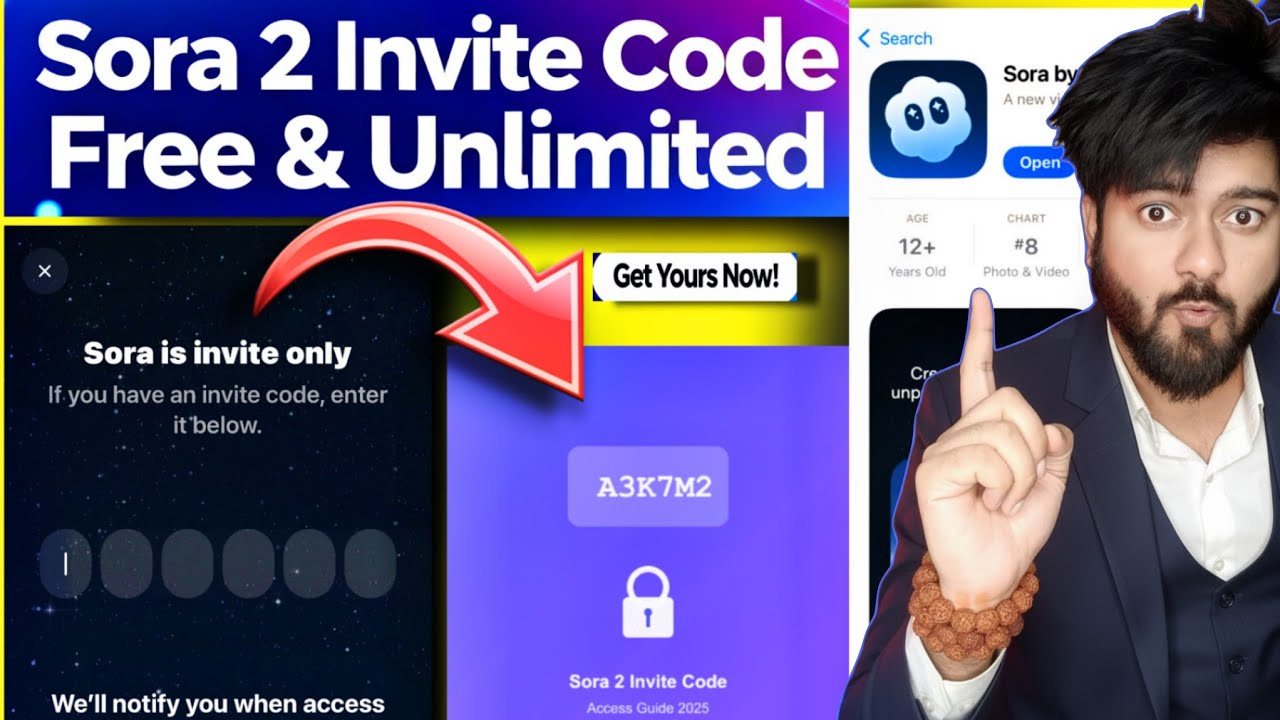 Sora2 invite code free or unlimited | Latest Working Sora 2 Invite ...