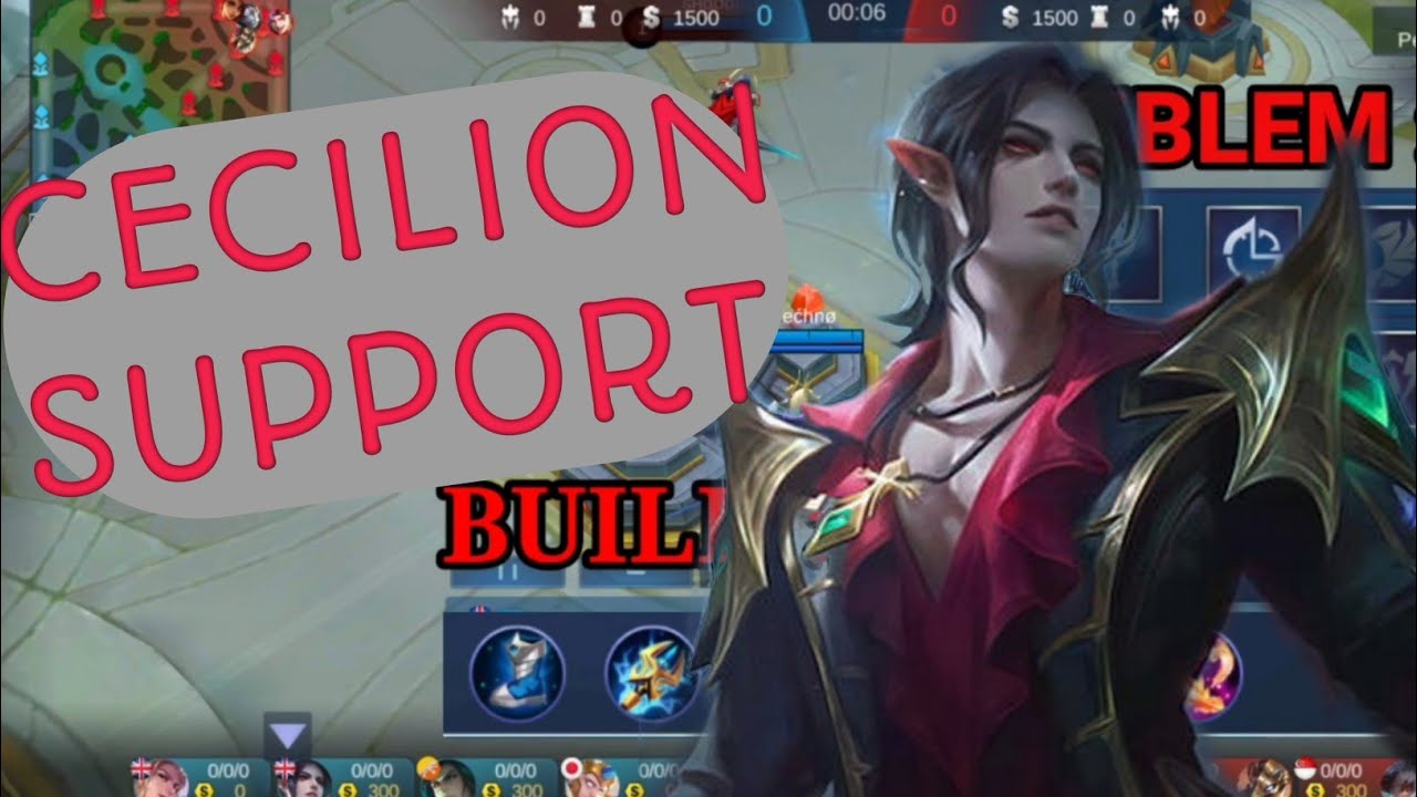 CECILION SUPPORT |. GAMEPLAY + BUILD + EMBLEM - YouTube