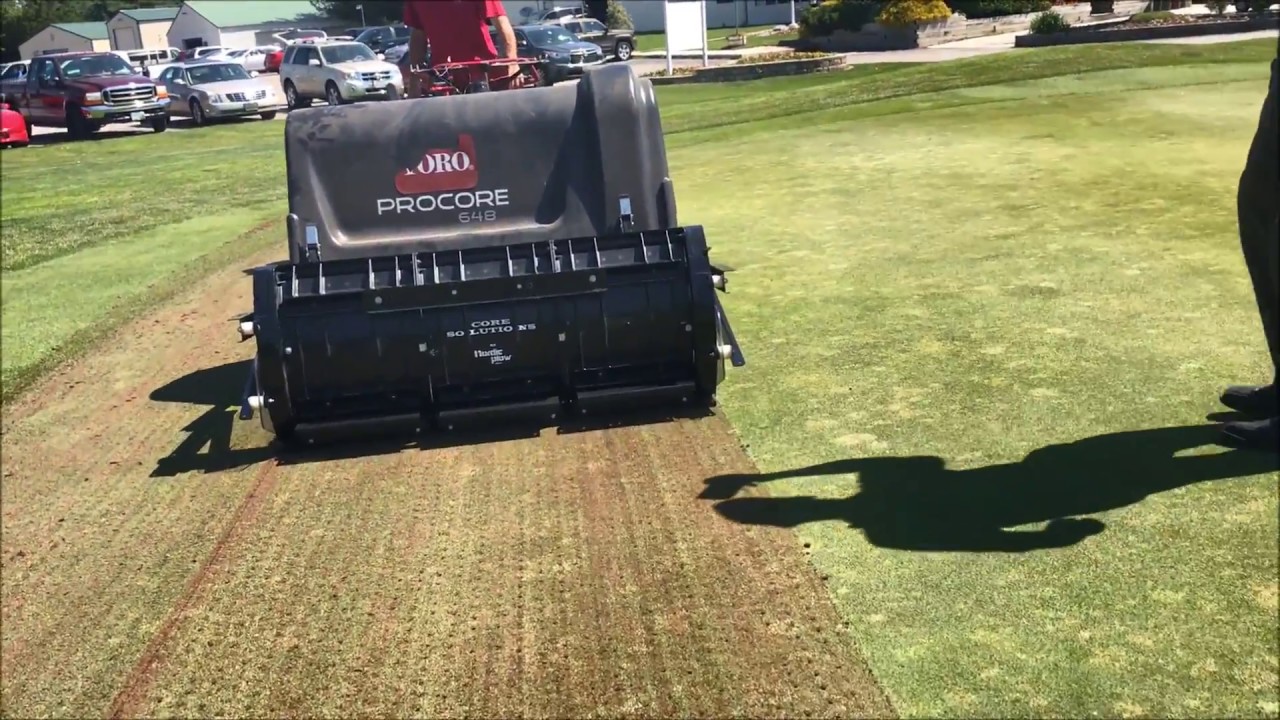 Core Solutions by Nordic Plow on the Toro Procore using 1/4" tines at ...