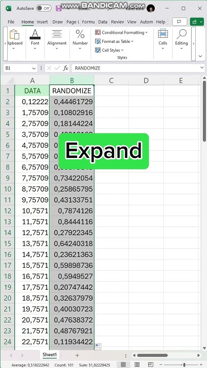 How To Randomize Your Dataset Wit Rand In Excel Randomize Excel Tips Microsoftexcel Youtube