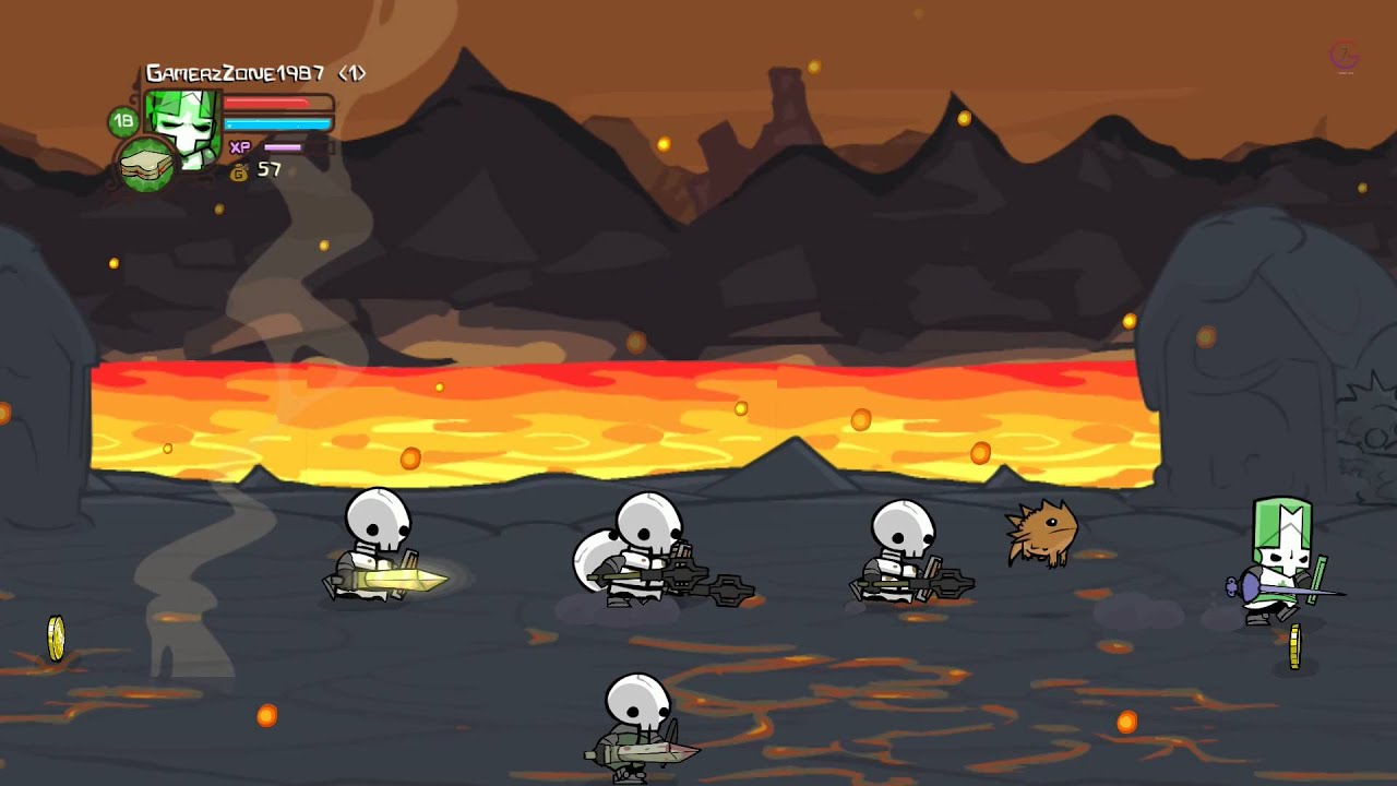 Castle Crashers Chapter 6 Lava World Walkthrough - YouTube