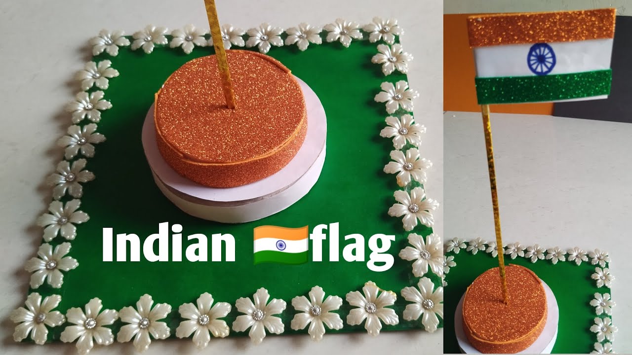 Beautiful Indian flag craft || how to make a india flag craft ...