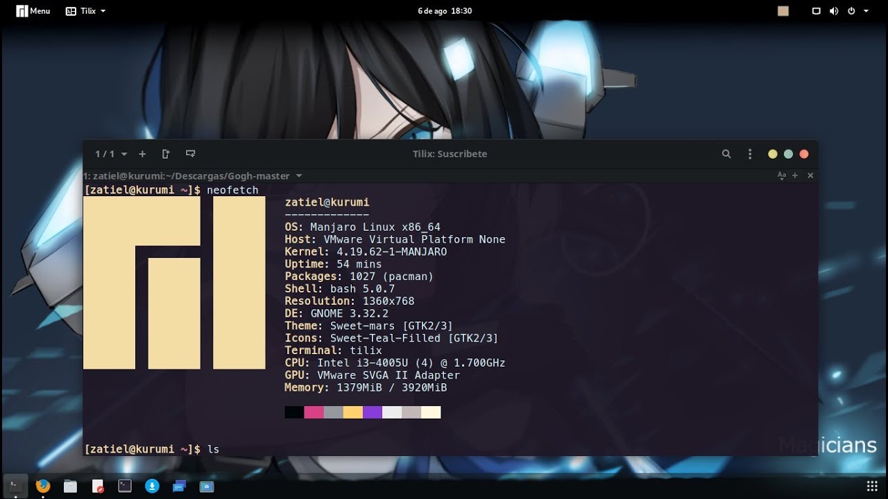 Personalizar La Terminal De Manjaro - YouTube