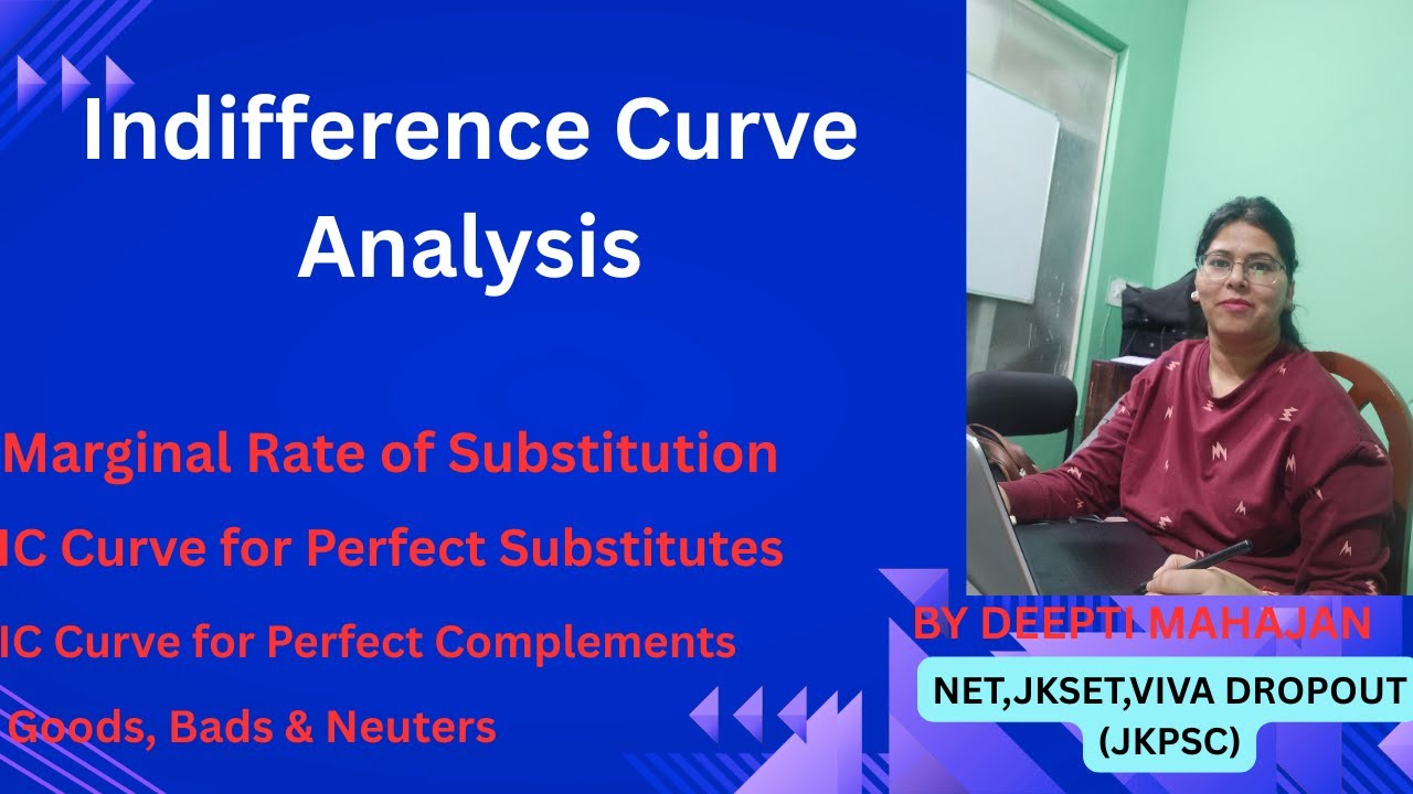 Indifference Curve | Marginal Rate of Substitution | Microeconomics ...