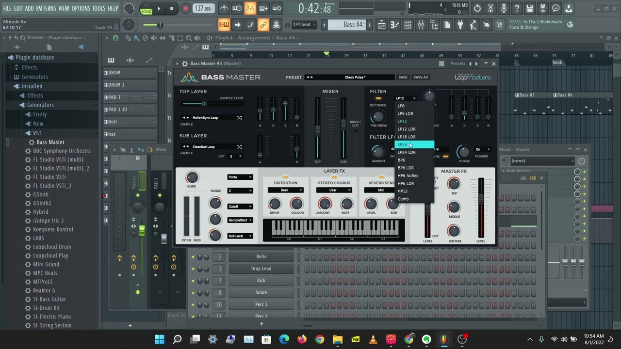 You can create any bass sound with this plugin: Bass master tutorial ...
