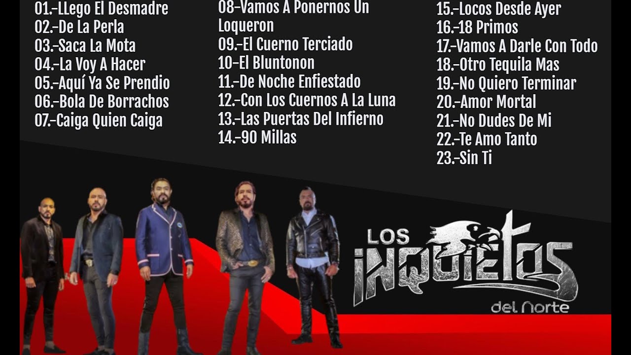 Los Inquietos Del Norte Mix - YouTube