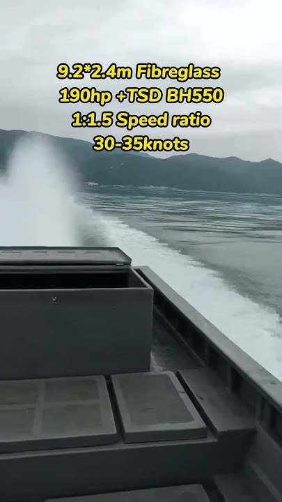 Brand new boat. 190hp+BH550=30-35KNOTS - YouTube