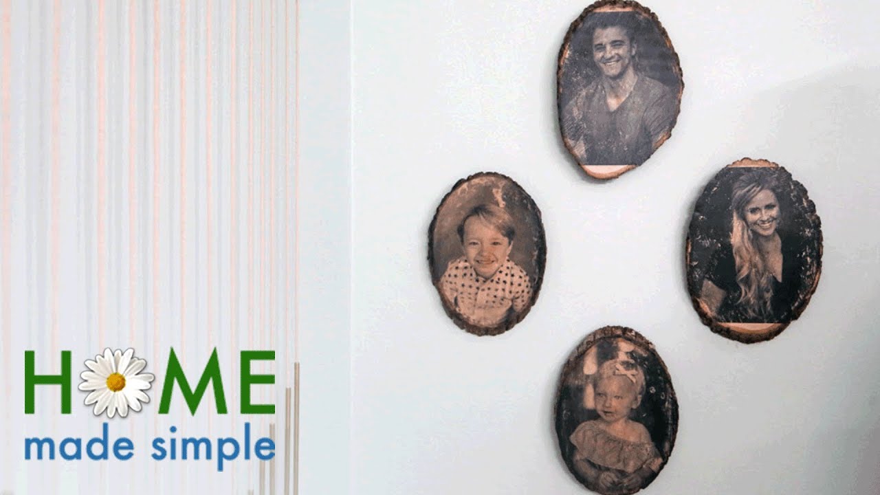 How to "Print" Pictures onto Wood Slabs for a Rustic Photo Display ...